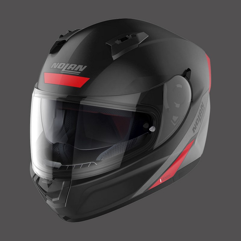 Nolan Full Face Helmet N60.6 Staple N-com Red Black Matt, XXS ...