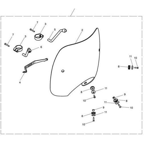 Triumph Bracket Screen Lower | T9700397