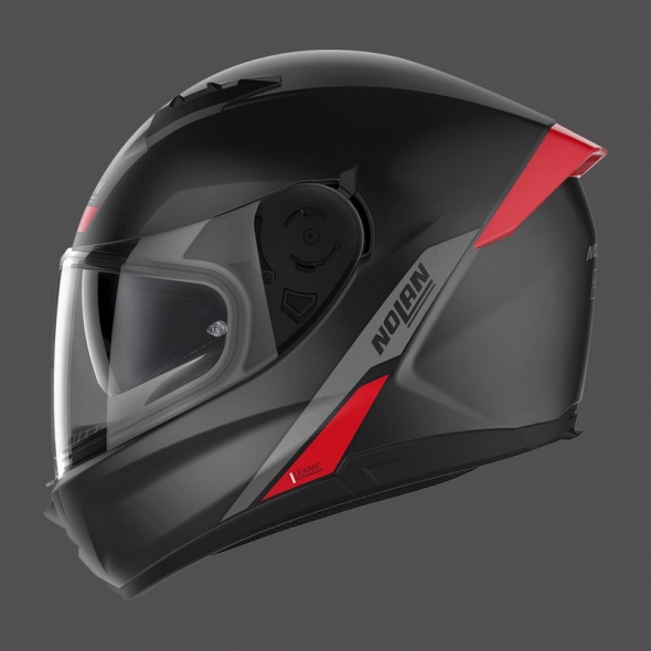 Nolan Full Face Helmet N60.6 Staple N-com Red Black Matt, XXS ...