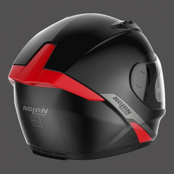 Nolan Full Face Helmet N60.6 Staple N-com Red Black Matt, XXS ...