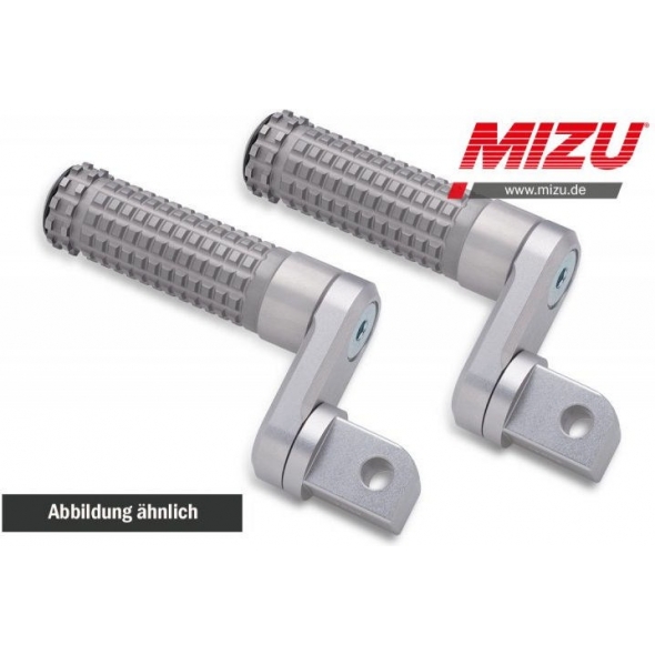 Mizu Flex Race passenger's footpeg, including ABE, Silver/Silver ...