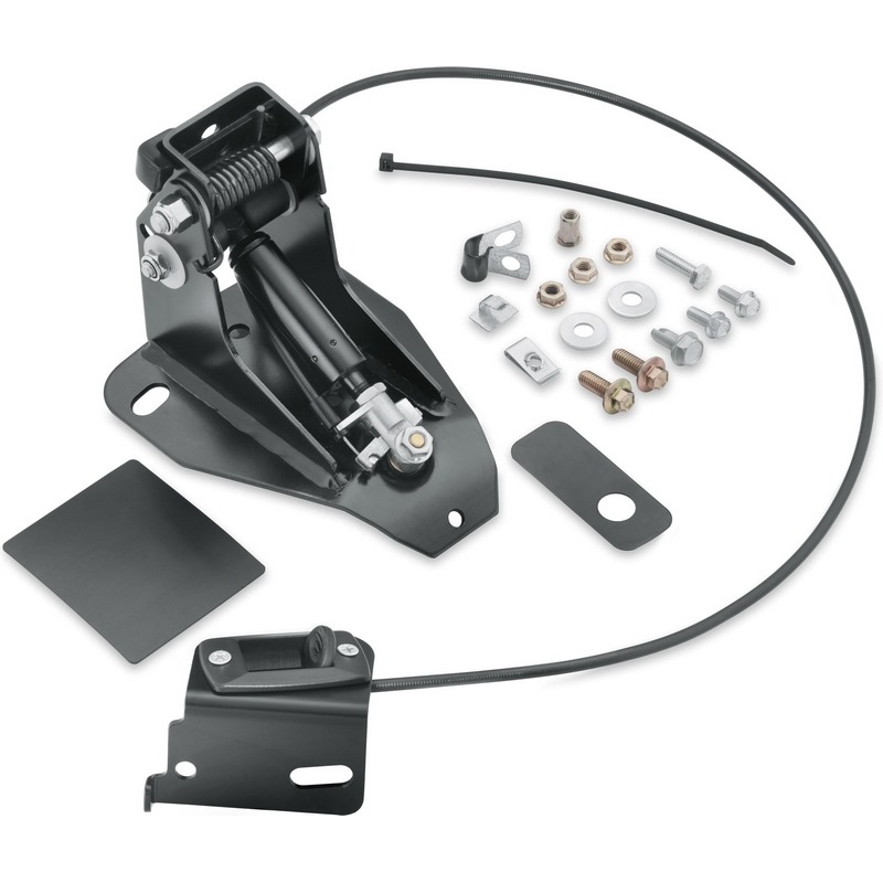 Harley-Davidson Adjustable Rider Backrest Mounting Kit, Black | 52593-09A