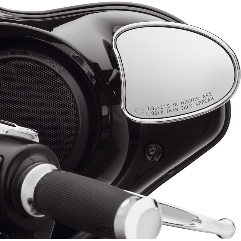 Harley-Davidson Chrome Tapered Fairing Mount Mirrors, Chrome | 56000098A
