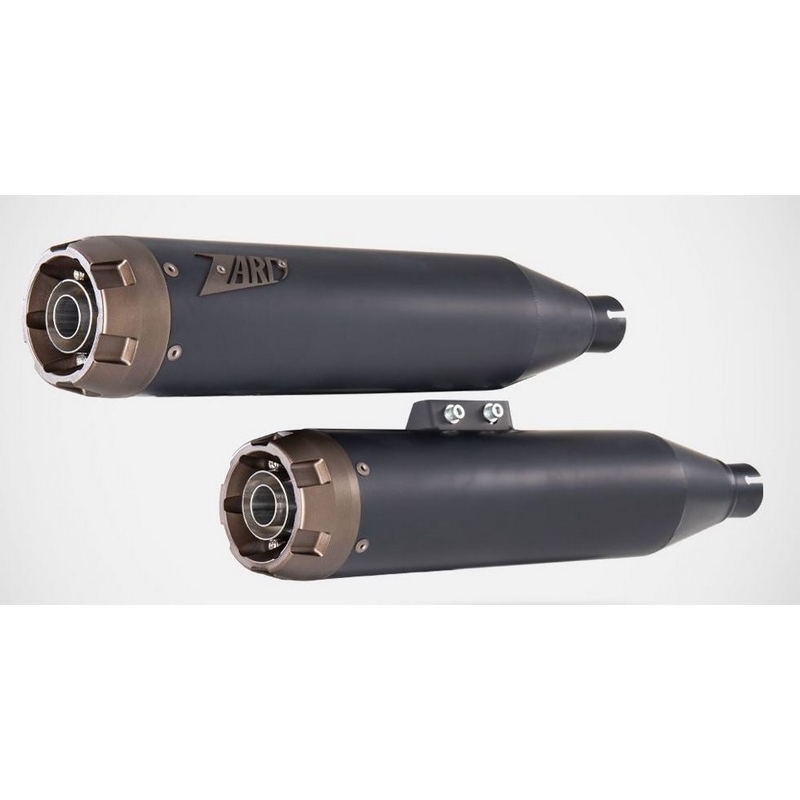 Zard Black Stainless Racing Slip-Ons Dark Bronzed End-Cap&Logo ...